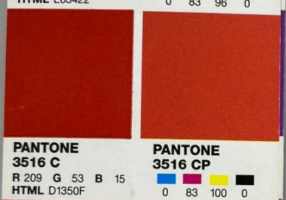 Каталог PANTONE - CMYK цветов